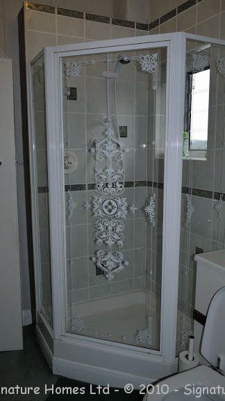 Light & Spacious Fitted Bathroom with pentagon shower enclosure ...